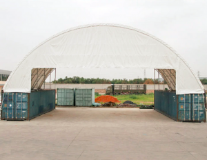 60 x 40 ft Container Shelter | Alevoi Buildings